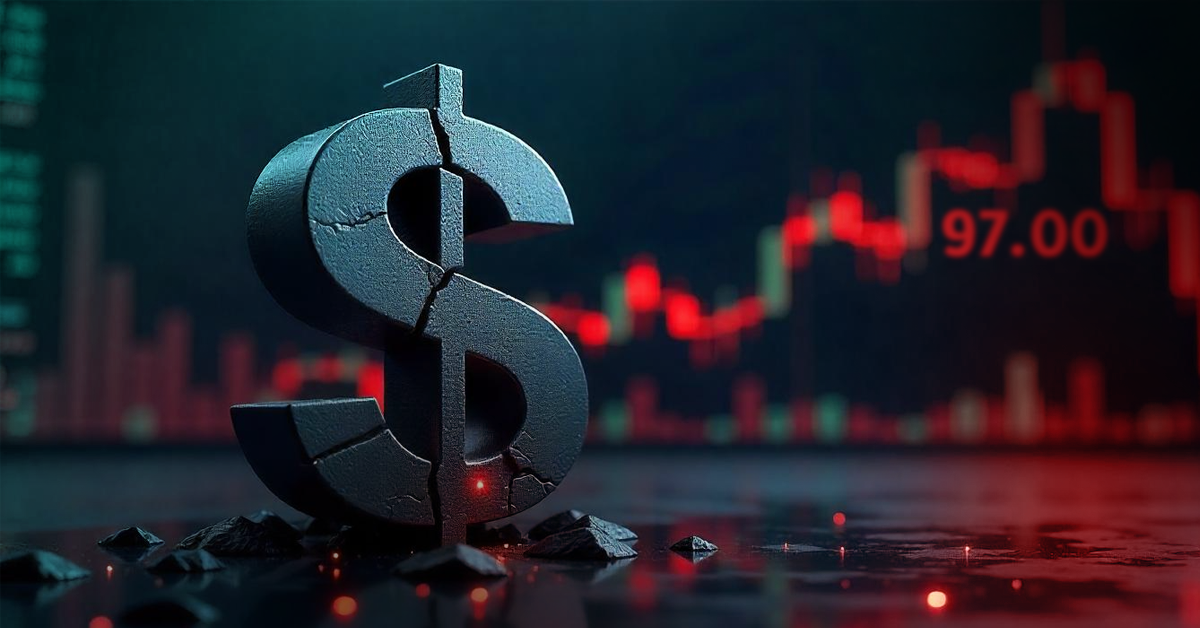 USD Falls to 3-Year Low, Drops Below 97.00 Level