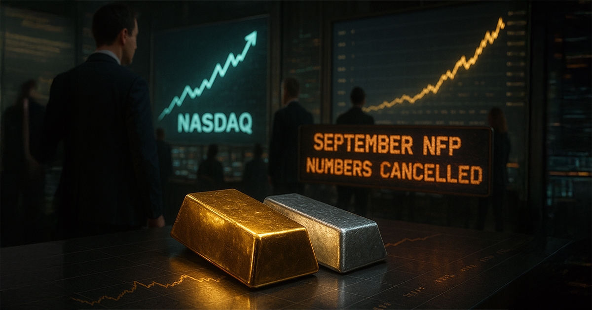 Weekly Markets: Gold & Silver Soar; Nasdaq Leads; No Sept NFP